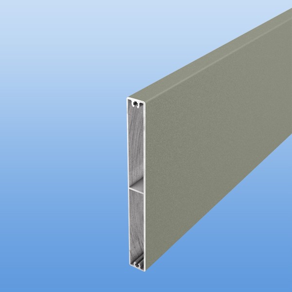 Balkonbretter aus Aluminium mit Pulverbeschichtung in Hellgrau RAL7030