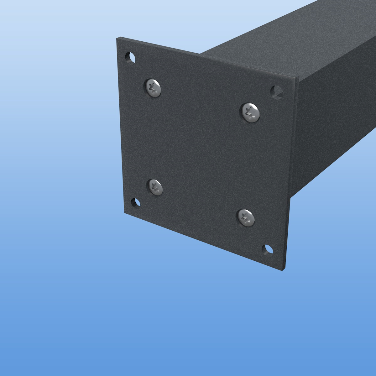 Alu- Pfosten - Set 110 x 110 mm zum Aufschrauben