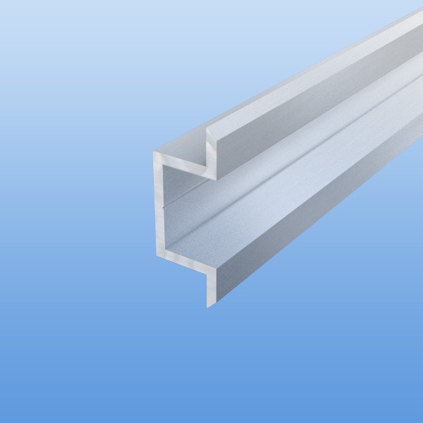 Balkonbretter aus Aluminium 200 mm breit in blank / unbeschichtet