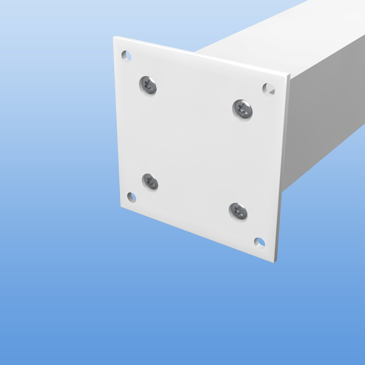 Alu- Pfosten - Set 110 x 110 mm zum Aufschrauben