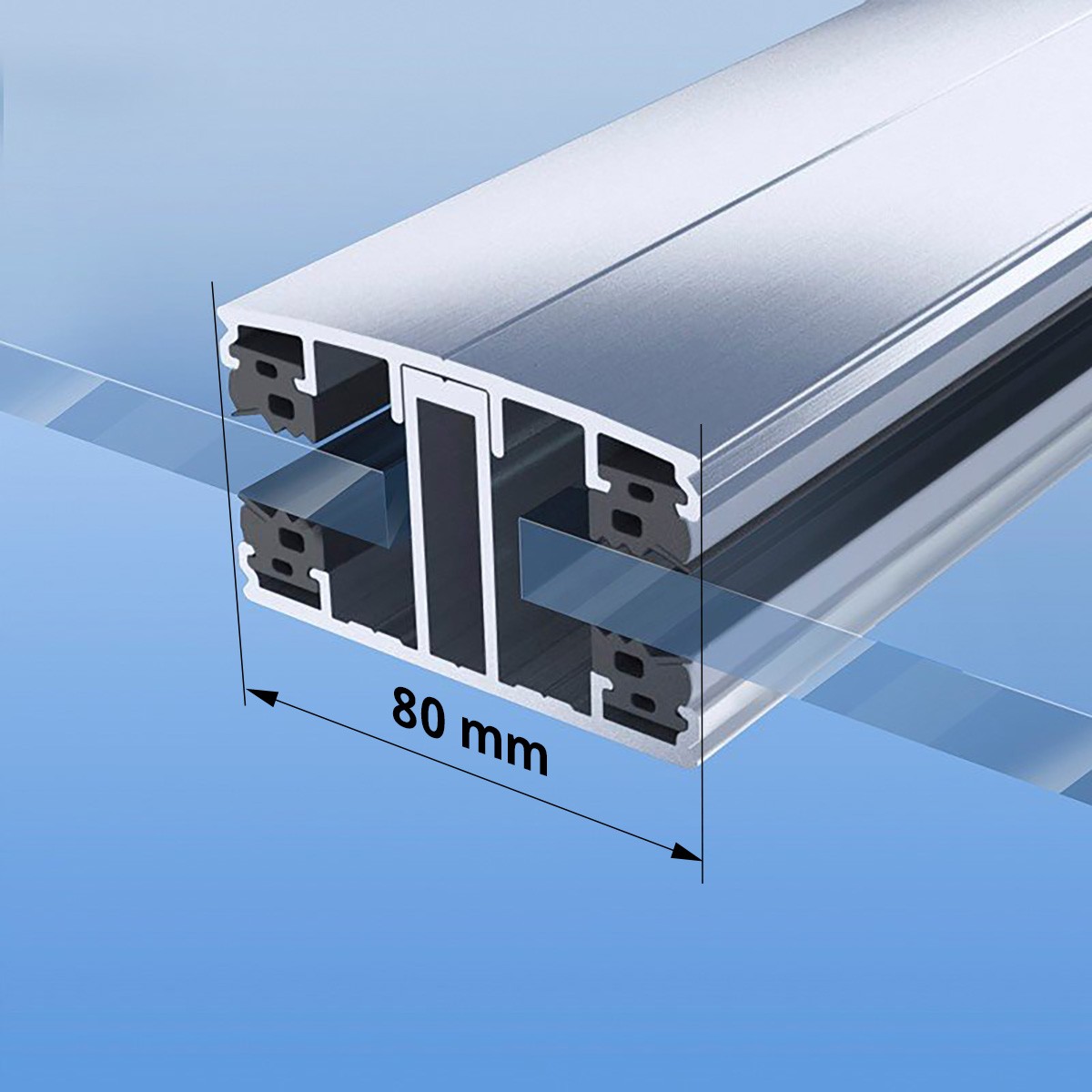 Verlegeprofile und Verlegesprossen für 8mm Glas, bzw. VSG Glas
